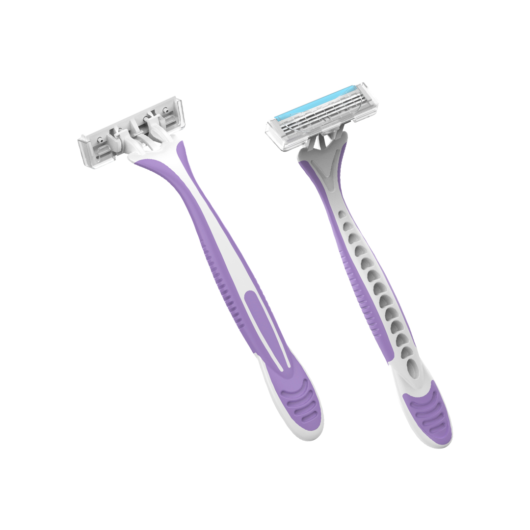 3-blade dermaplaning razor